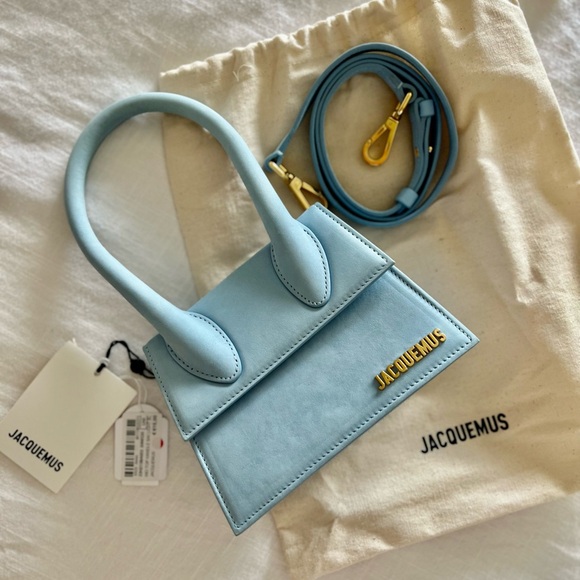 Jacquemus | Bags | New Jacquemus Le Chiquito Moyen Light Blue Top ...